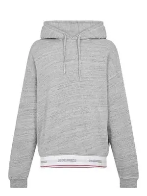 Dsquared2 Dsq Tape Hdy Sn62" Hooded Sweatshirt - Gray