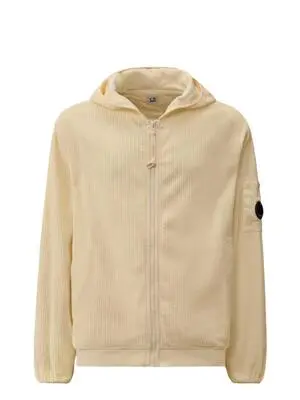 C.P. COMPANY Corduroy Hoodie - Beige