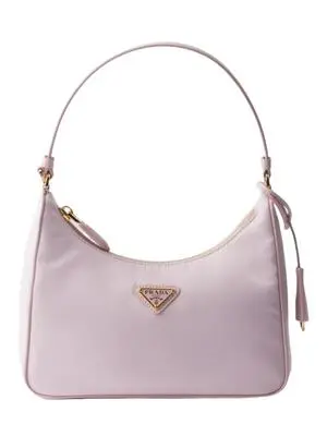 Prada Mini Zipper Handbag - Alabaster