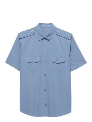 Prada Cotton Poplin Shirt - Pilot Blue