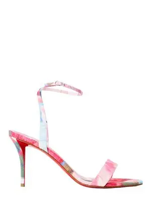 CHRISTIAN LOUBOUTIN Christian Louboutin Open Toe Stiletto Heel Sandals With Logo