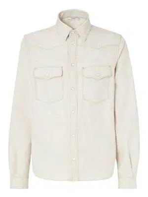 Fendi Ivory Selleria Denim Shirt - White