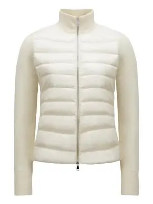 Moncler Padded Zip-up Cardigan - White