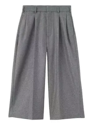 Loro Piana Hector Pleated Wide-leg Trousers - Gray