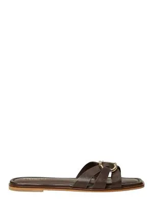 TWINSET Twinset Logo Buckle Slip-On Sandals