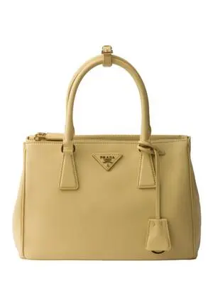 Prada Prada Galleria Medium Leather Bag Vanilla