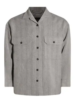 Loro Piana Darby Buttoned Overshirt - Gray