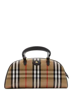 Burberry Highlands Checked Tote Bag - Sand