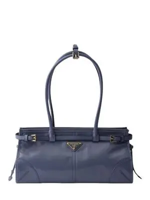 Prada Bonnie Medium Leather Handbag - Aviation Blue