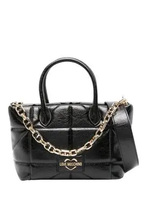 MOSCHINO Moschino Love Logo-Lettering Chain Crossbody Bag