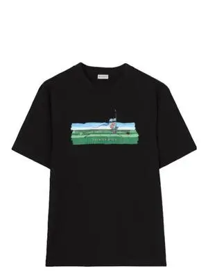 Burberry Maze Cotton T-shirt - Black