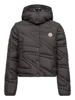 Moncler Leona 2-in-1 Hooded Short Down Jacket - Black