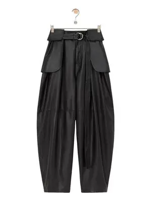 Loewe Nappa Lambskin Cargo Trousers - Black