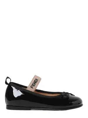 Fendi Bow-detail Ballerina Flats - Nero