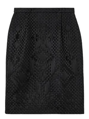LORO PIANA Loro Piana Bleivio Hand-Woven A-Line Skirt