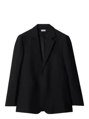 Burberry Wool Tailored Jacket - Black