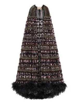 Valentino Garavani Embellished Cloak - Black