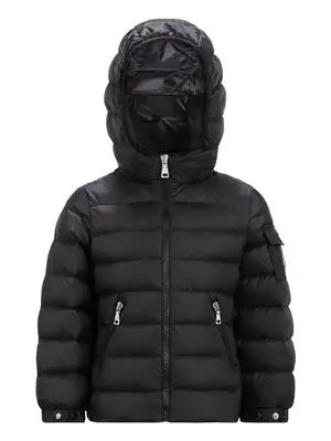 Moncler Moncler Hooded Down Jacket With Quilted Design Black