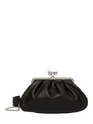 Max Mara Cubico Medium Clutch Bag - Black