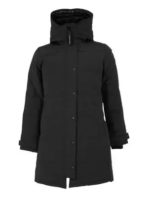 Canada Goose Logo Waterproof Down Parka - Black