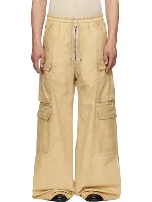 Rick Owens Rick Owens Drkshdw Double Cargo Jumbo Trousers Nude