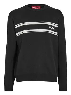 Gucci Crew Neck Knit Sweater - Black