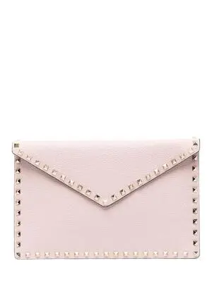 Valentino Garavani Rockstud Embellished Clutch - Pink