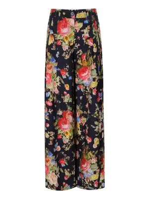 Essentiel Antwerp Jazzy Floral Trousers - Black