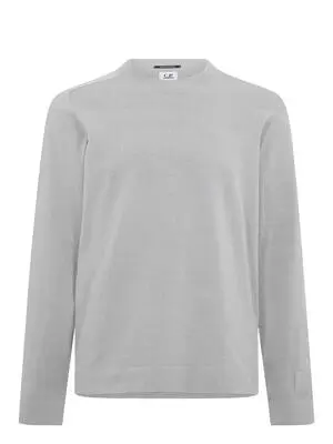 C.P. COMPANY Knitted Crew Neck Jumper - Gray