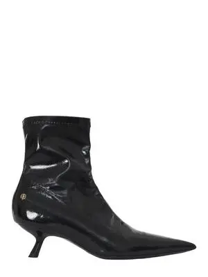 ANINE BING Hilda High-shine Ankle Boots - Black