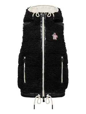Moncler Moncler Teddy Hooded Insulated Gilet Black