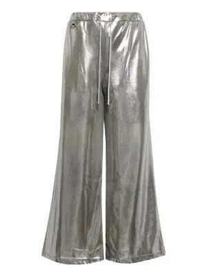 DOUBLET Doublet Wide-Leg Metallic Pants Gray