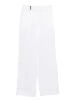 Peserico Tailored Wide-leg Pants - White