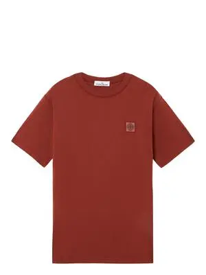 Stone Island Compass-patch T-shirt - Copper-colored