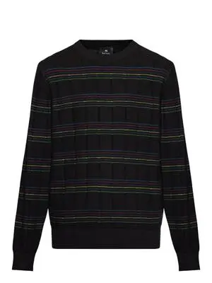 Paul Smith Striped Knit Jumper - Black