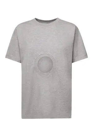 Coperni Window Circular Opening T-shirt - Gray