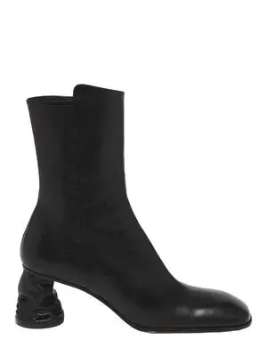Alexander McQueen Crush Side-zip Ankle Boots - Black