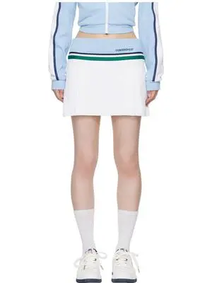 CASABLANCA Casablanca Piqué-Weave Skirt With Logo Detailing