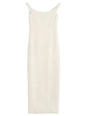 TOTEME Off-shoulder Maxi Dress - Eggnog