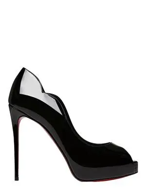 CHRISTIAN LOUBOUTIN Alta Hot Chick Patent Leather Pumps - Black