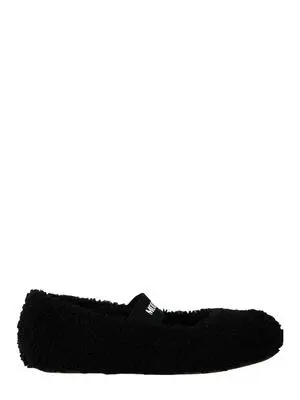Moon Boot Shearling Ballet Pumps - Black