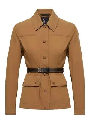 Moncler Isfara Taffeta Shirt Jacket - Brown