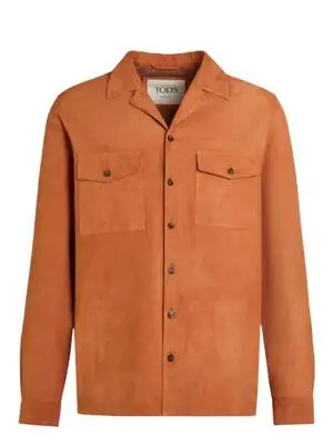 TOD'S Long-sleeved Shirt Jacket - Orange
