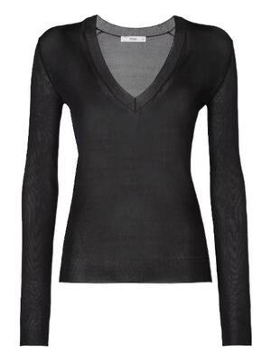 Fendi Silk Organza Jumper - Black
