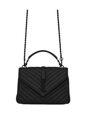 Saint Laurent College Medium Shoulder Bag - Black