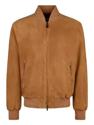TOD'S Long-sleeved Bomber Jacket - Brown