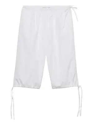 Prada Poplin Bermuda Shorts - White