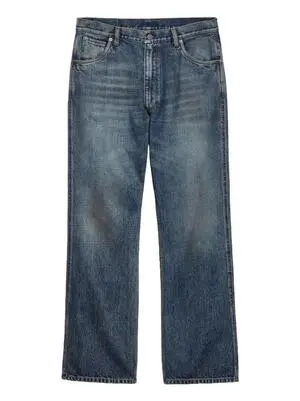 Prada Five-pocket Relaxed Fit Denim Jeans - Navy Blue