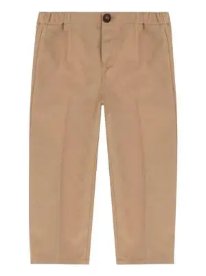 Gucci Gg Supreme Monogram Trousers - Beige
