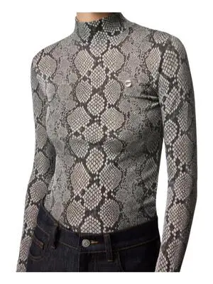 Coperni Coperni Tight High Neck Top Gray